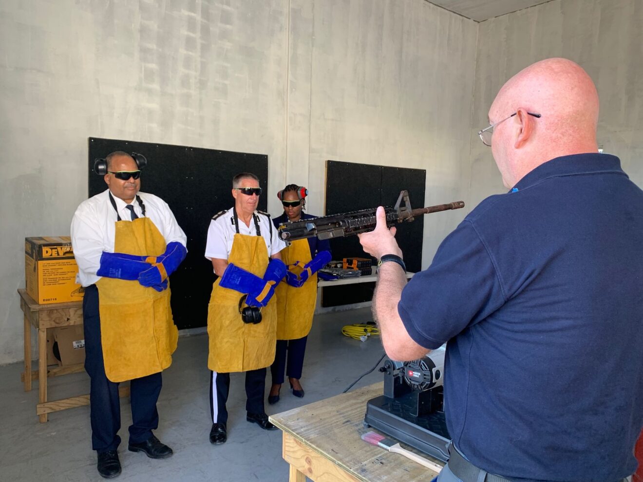 Gov't receives gun destroying equipment in historic first for Anguilla ...