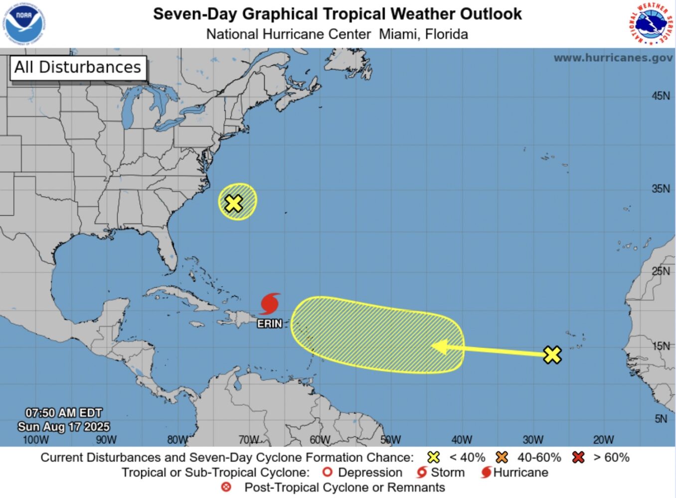 LIVE: Anguilla out of cone of uncertainty for passing tropical wave ...