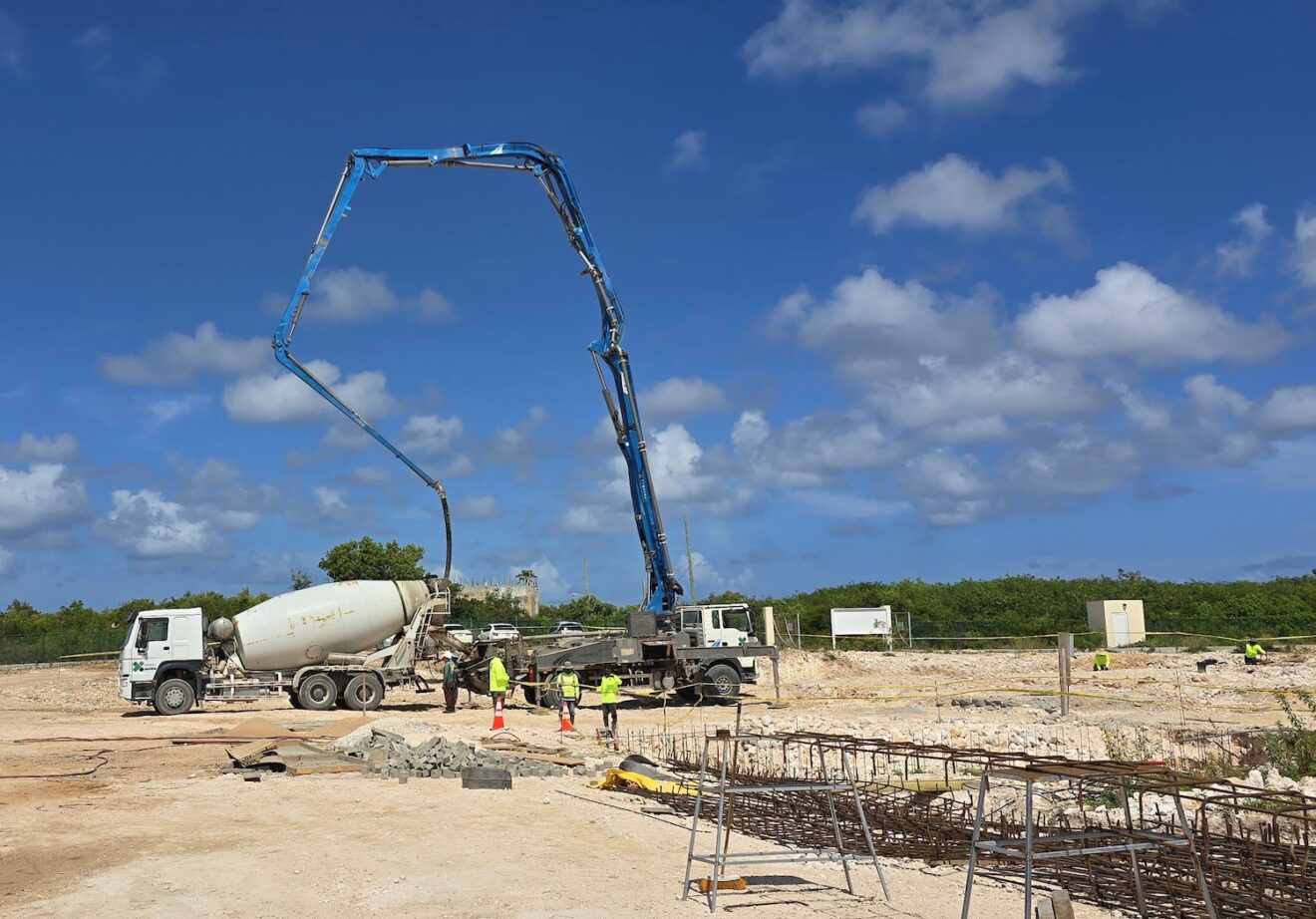 'Milestone' first concrete pour made at new high school technical block ...