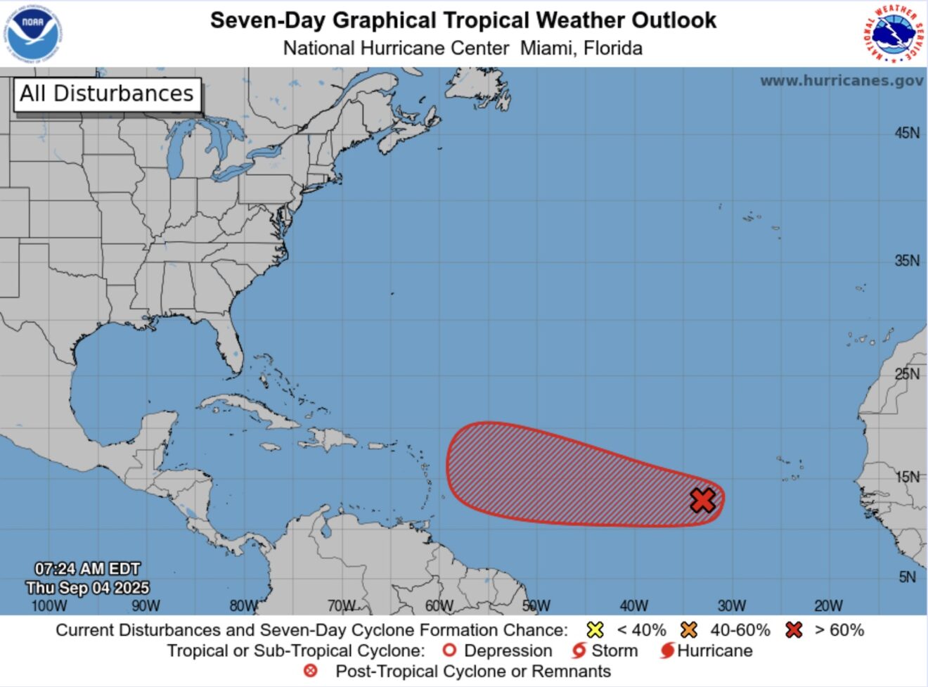 LIVE: Peak Atlantic hurricane season brings no immediate cyclone ...