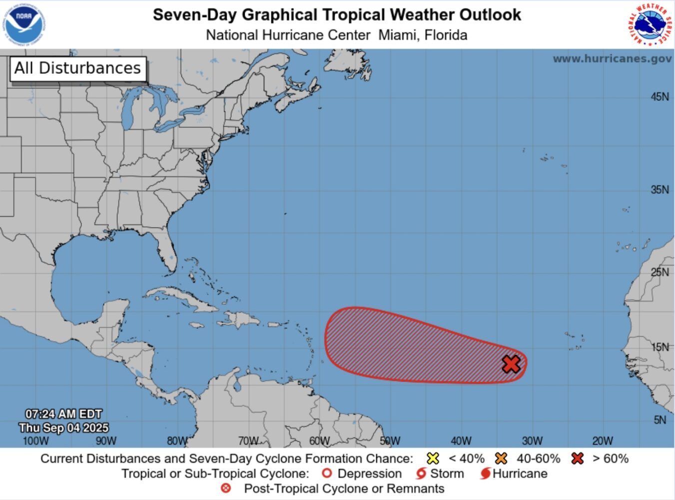 LIVE: Peak Atlantic hurricane season brings no immediate cyclone ...